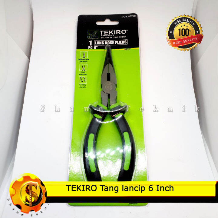 Tang Lancip TEKIRO 6 inch / Tang Lancip 6" / Long Nose Pliers | Lazada Indonesia