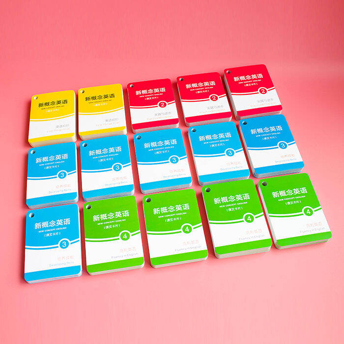 New concept card English text recitation card 1-2-3-4 bilingual ...