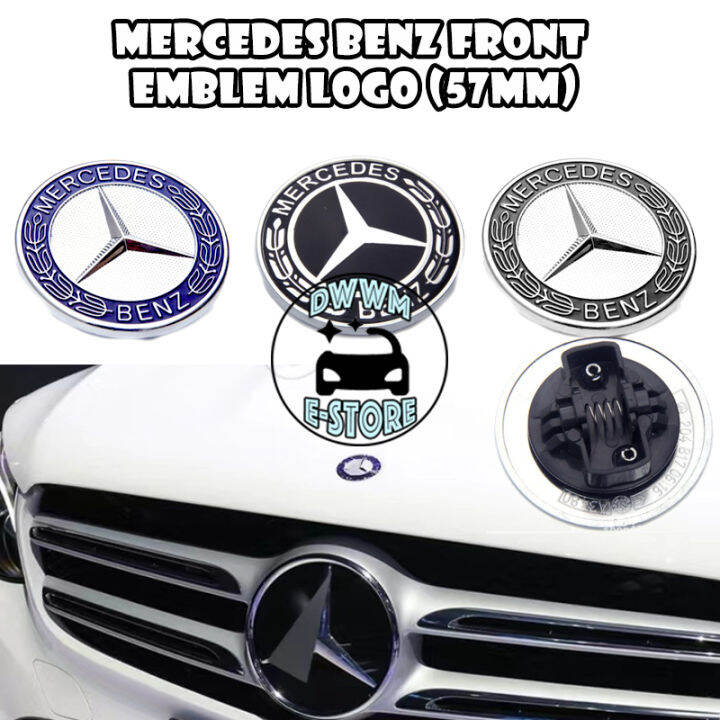 57mm Mercedes Benz Front Hood Logo Emblem Badge for Mercedes-Benz S ...