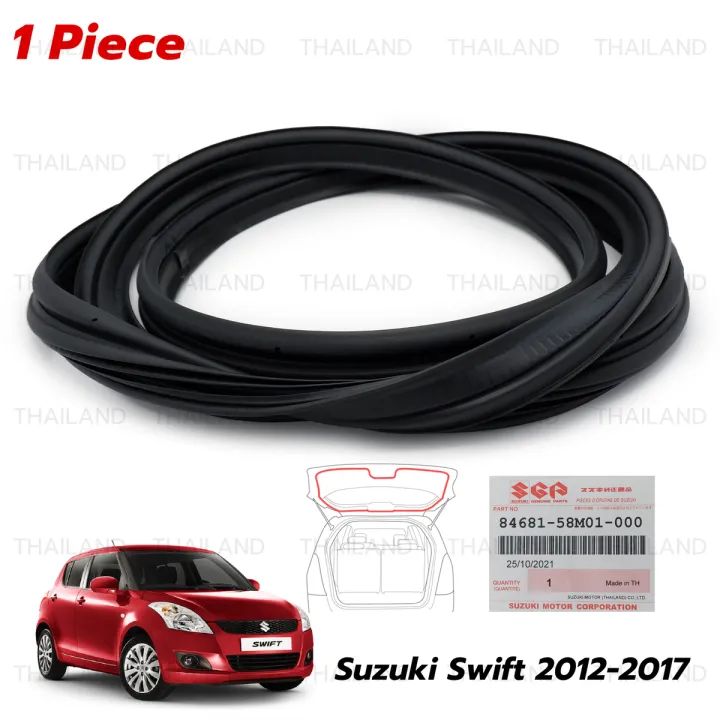 ยางกันกระแทกขอบประตูท้าย ยางขอบประตูฝาท้าย ของแท้ 1 ชิ้น สีดำด้าน ...