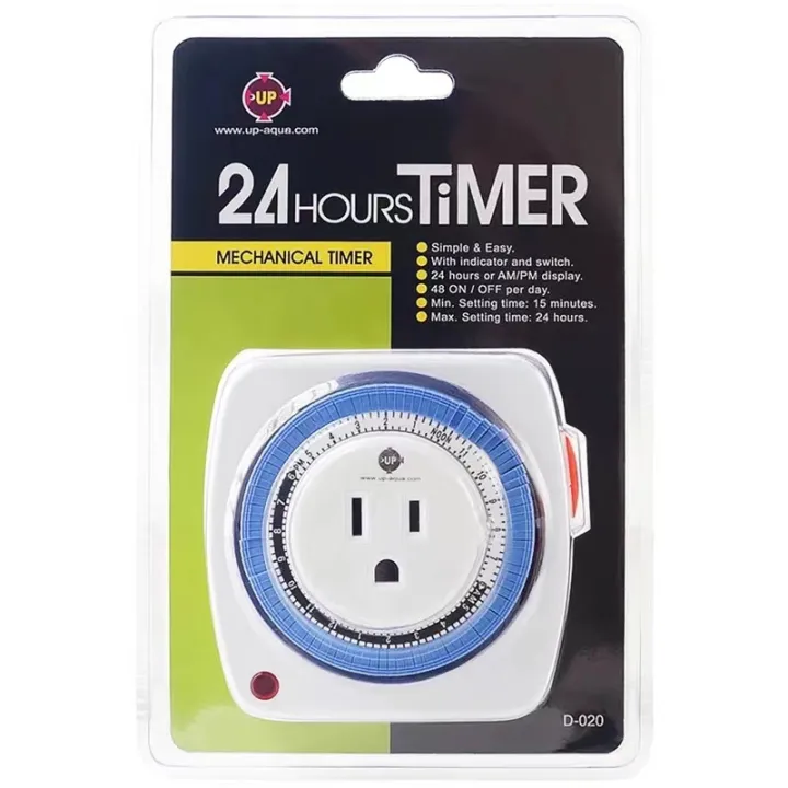 Regular socket 24 hour programmable timer time controller switch timing ...