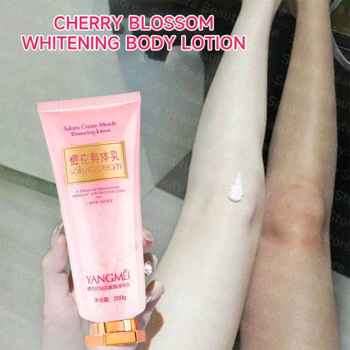 3 Days Whitening Original Sakura Lotion with Nicotinamide Cherry Blossom Whitening Body Lotion ...