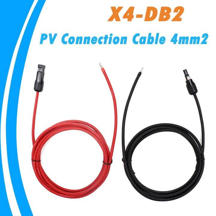 3m 5m 8m 10m 12m Solar Panel Cable 4mm2 with 1 Pair Male Female ...