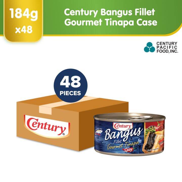 Century Bangus Fillet Gourmet Tinapa 184g x48 | Lazada PH