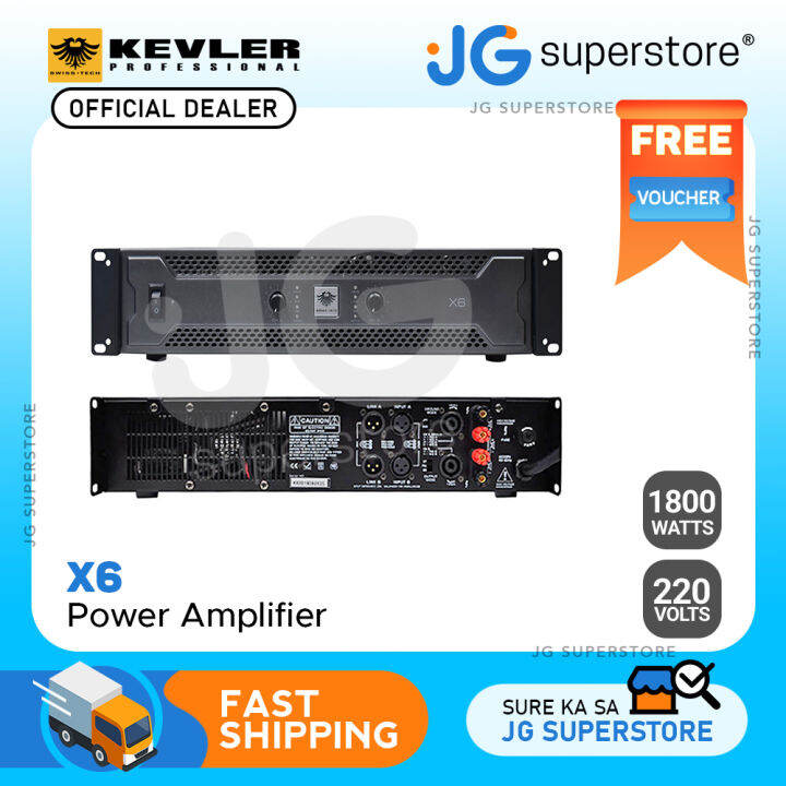 KEVLER X6 1800W Power Amplifier with 20Hz-20KHz Frequency, Balance ...