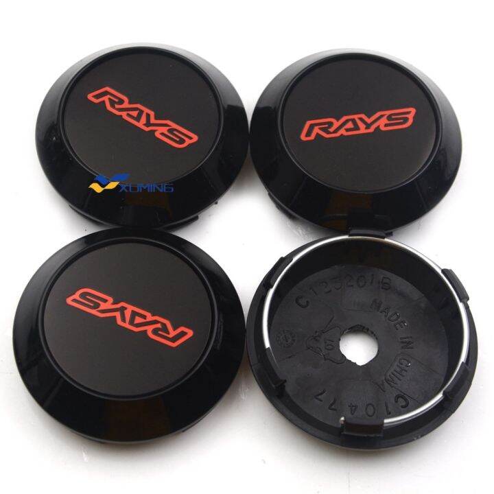4pcs 70mm RAYS Logo Decals Auto Wheel Center Caps Clip 63mm for RAYS ...
