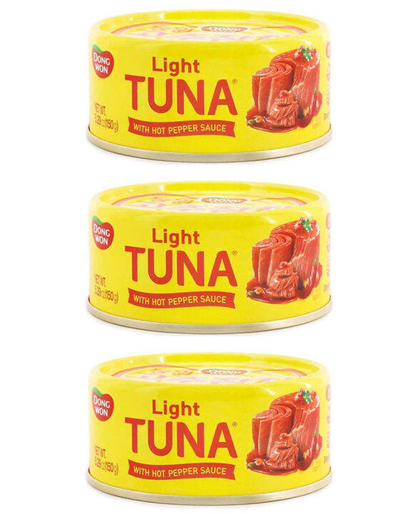 Korea Dongwon Light Tuna with Hot Pepper Sauce (3 x 150g) | Lazada PH