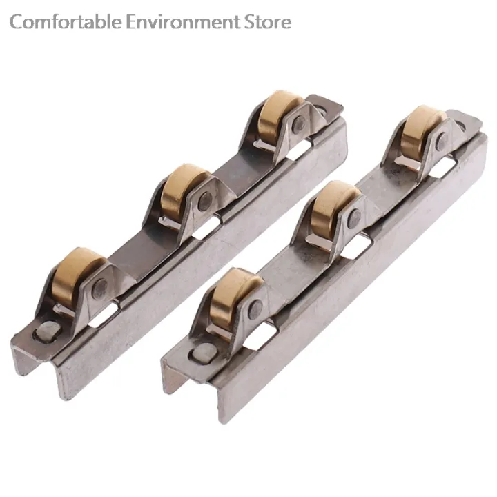8mm Glass Sliding Door Roller Clamp Stainless Steel Wheel Pulley ...