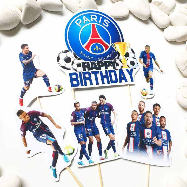 SK PSG Paris Saint Germain FC Club Sports Sepak Bola Birthday Cake ...