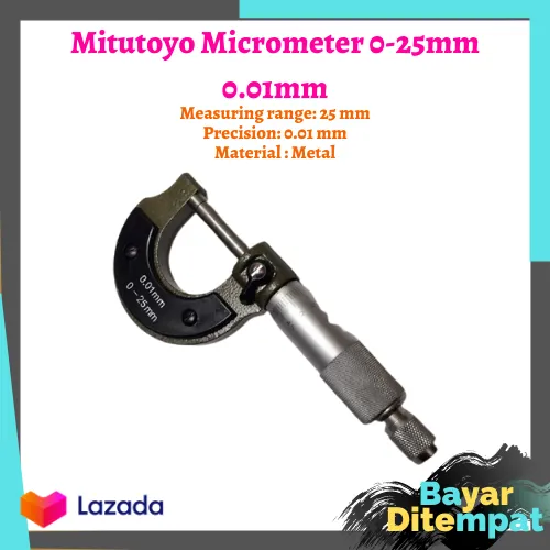 Mitutoyo Micrometer 0-25mm 0.01mm / Micrometer Manual / Caliper ...