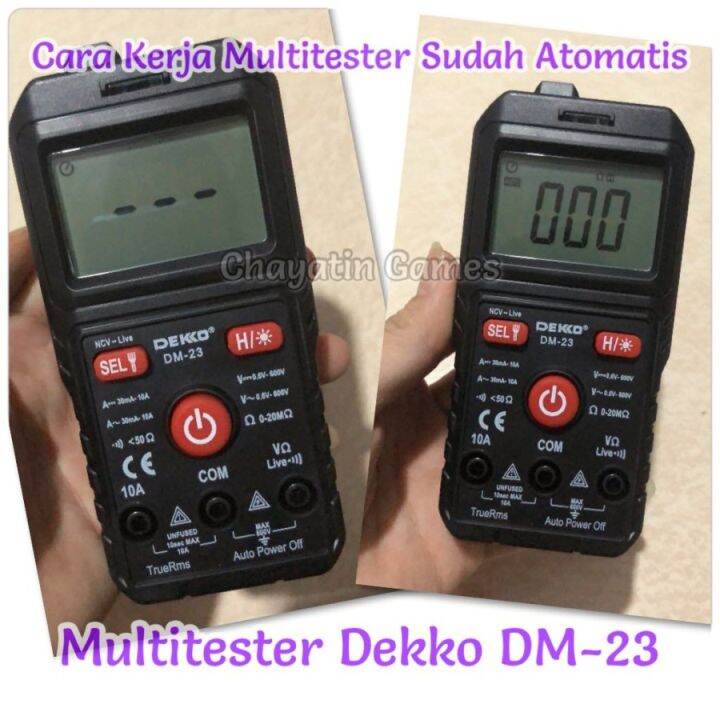 Multitester / Avometer / Tester Digital Merk DEKKO Type DM 23 | Lazada ...