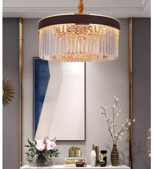 EILON โคมไฟหรูหราแขวนคริสตัล MD8672/8 48W สีขาว | Lazada.co.th