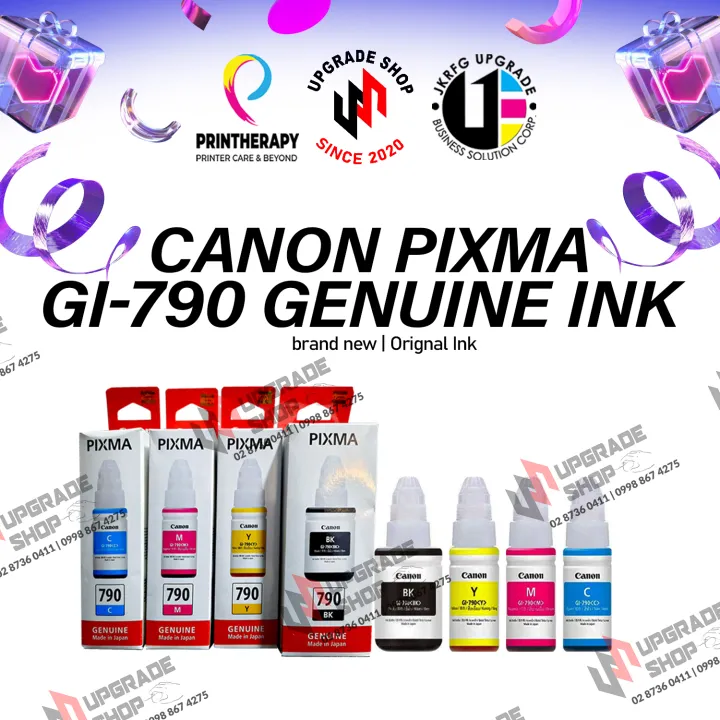 Canon Pixma GI-790 Black/Cyan/Magenta/Yellow | Genuine Ink GI790 / 790 ...