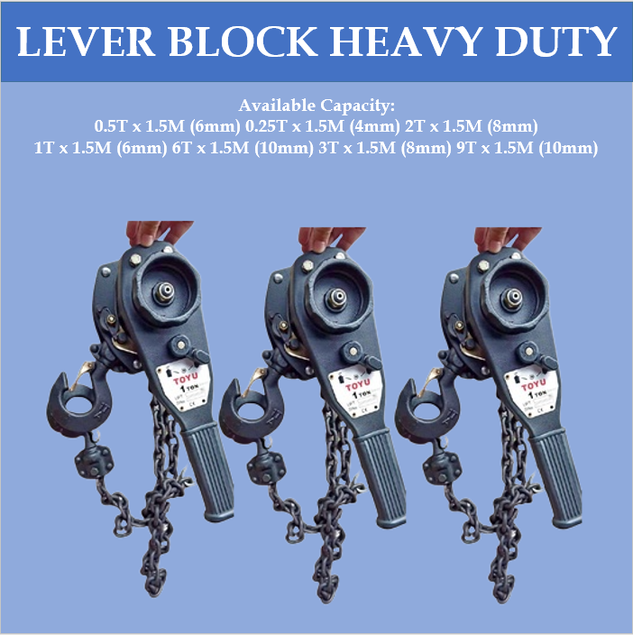 Twin Supply 0.25T -20T LEVER BLOCK (Heavy Duty) Durable high quality ...