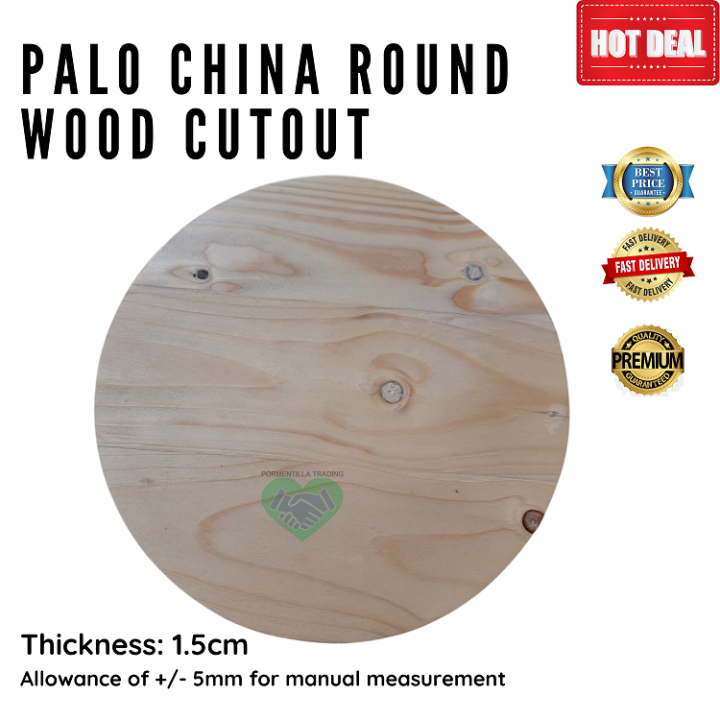 Round / Circular wooden cut-out 40cm diameter. DIY home and office ...