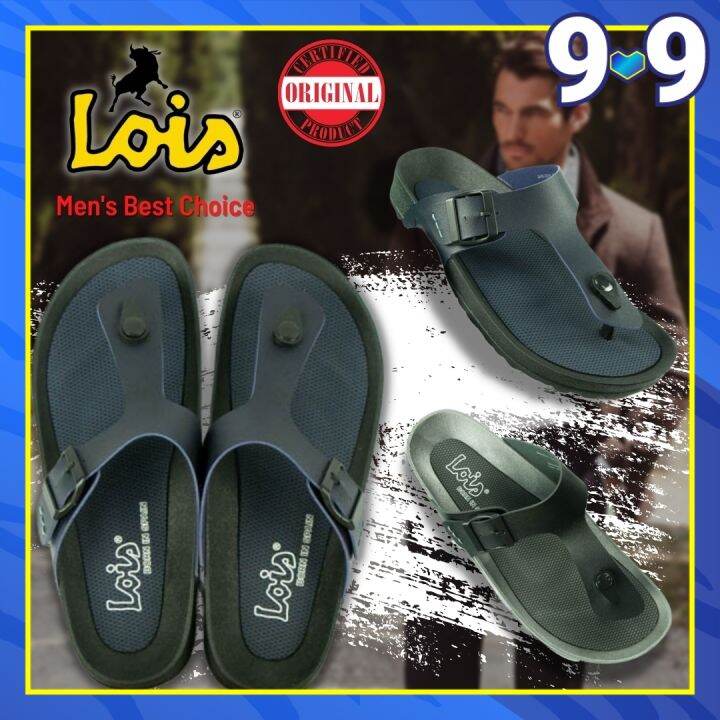 CY 2241 100% Original LOIS Genuine Leather Sandal / Sandal Lelaki LOIS ...