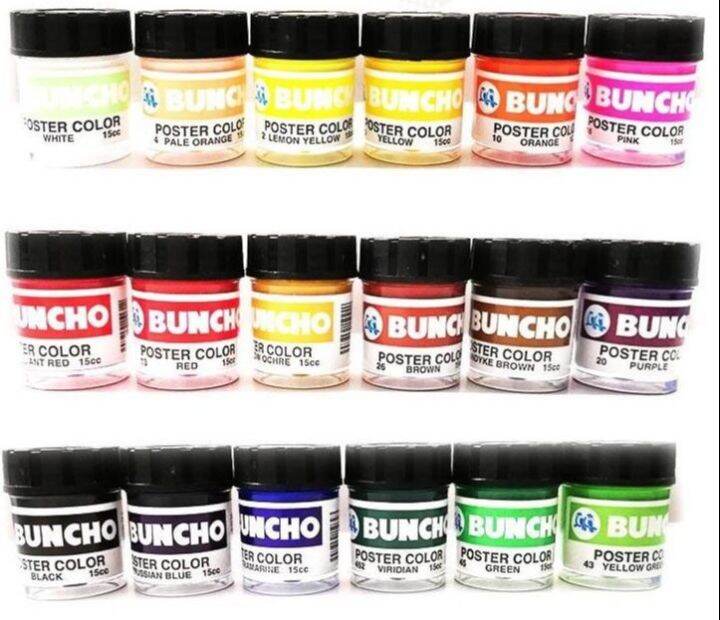 Buncho Poster watercolour 15cc | Lazada