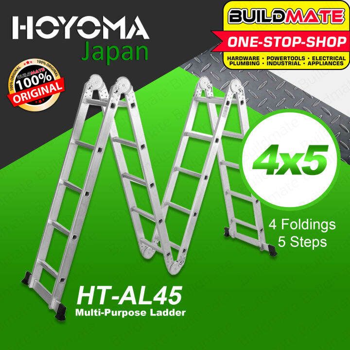 HOYOMA JAPAN 4 x 5 Multi Purpose Aluminum Folding Ladder HT-AL45 ...