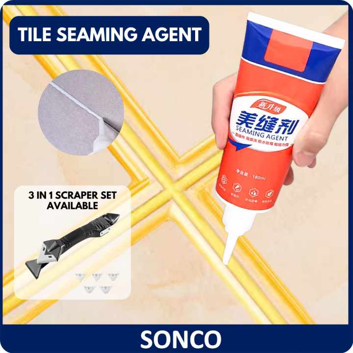 Tile Reform 250g Gap Grout Grouting Fix Waterproof Anti-Fungus Refill Agent Coating Mold Cleaner ...