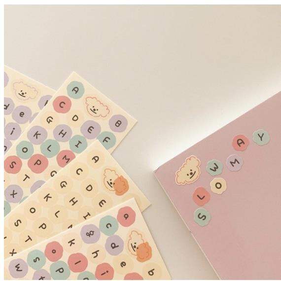 Alphabet Sticker / Color English Alphabet Sticker / Mini Photo Sticker ...