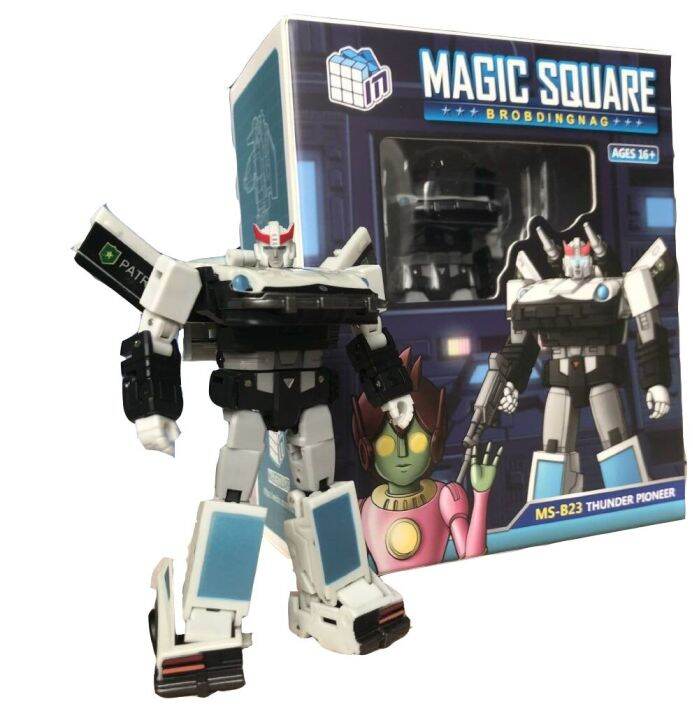 Magic Square Transformation Prowl Police Car Model Mini Warrior Action ...