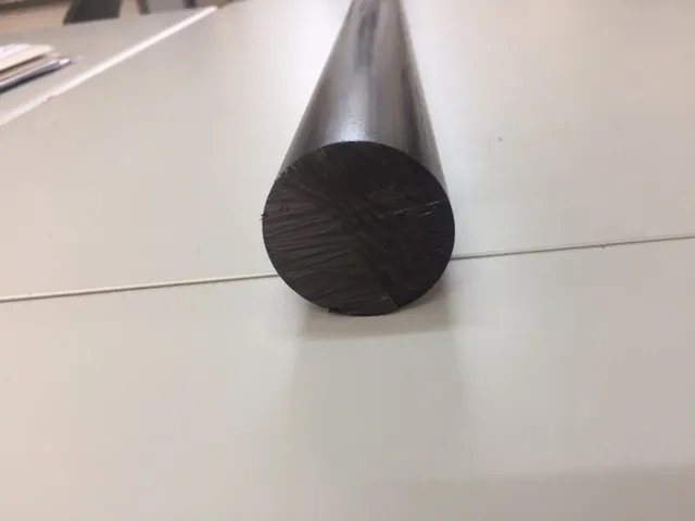 ERTACETAL® 45mm diameter x 250mm length Acetal Rod Polyoxymethylene POM Delrin Black ...