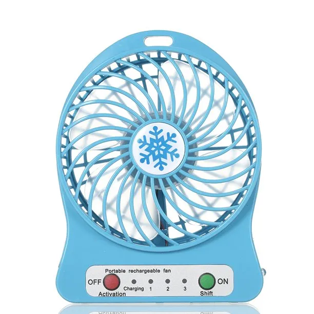 Mini Desk Fan Air Cooler LED Light Fan |Wireless Mini Desk Cooling Fan ...
