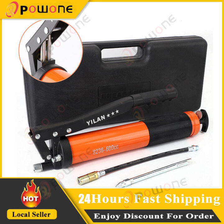 Heavy Duty Hand Grease Gun Oil Pump 600CC Heavy Duty High Pressure Oil ...