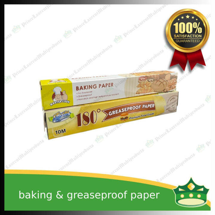 Greaseproof paper (exactly 10meter) roll, Baking paper (approx 5meter) aka Parchment Paper ...