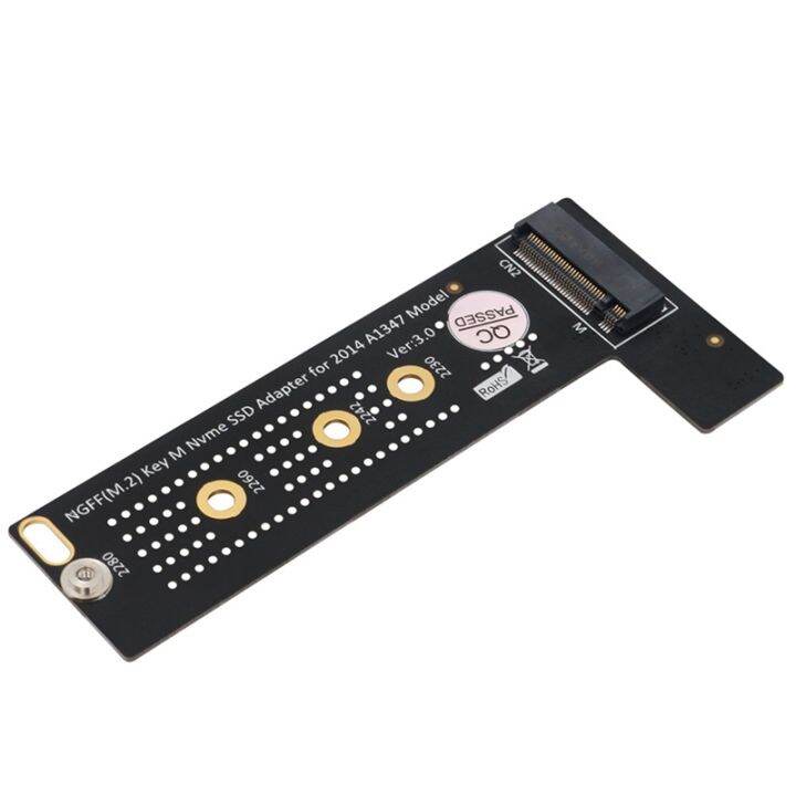 PCI Express Card Riser Adapter M Key NVMe M.2 SSD to for Mac Mini 2014 ...