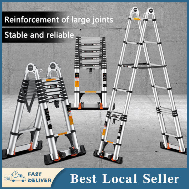 Portable Telescopic Ladder Herringbone Ladders Household Folding Ladder ...