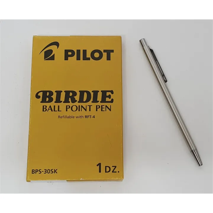 卐♦ Pilot Birdie Mini Stainless Steel Retractable Ball Point Pen | Lazada PH