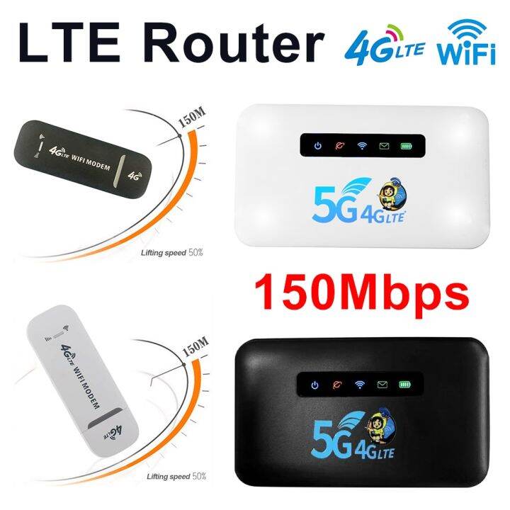 4G LTE Router 150Mbps Portable Wireless Wifi Mobile Hotspot Dongle ...