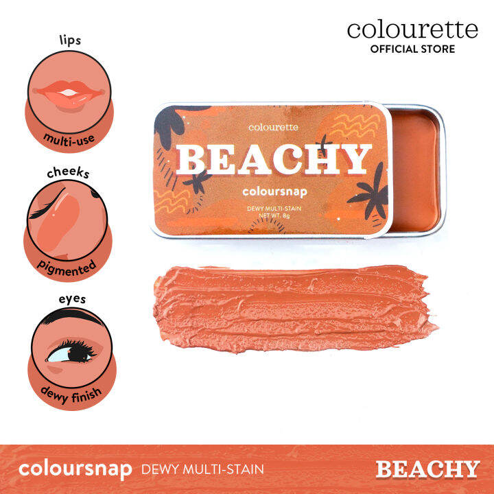 Colourette Coloursnap in Beachy [Cream Blush, Cheek Tint, Blush On, Lip ...