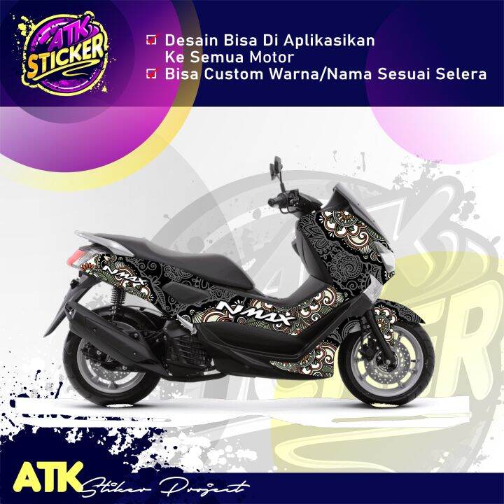 TERMURAH!!! Decal Nmax Full Body Sticker Nmax FullBody FullBLok "Batik ...