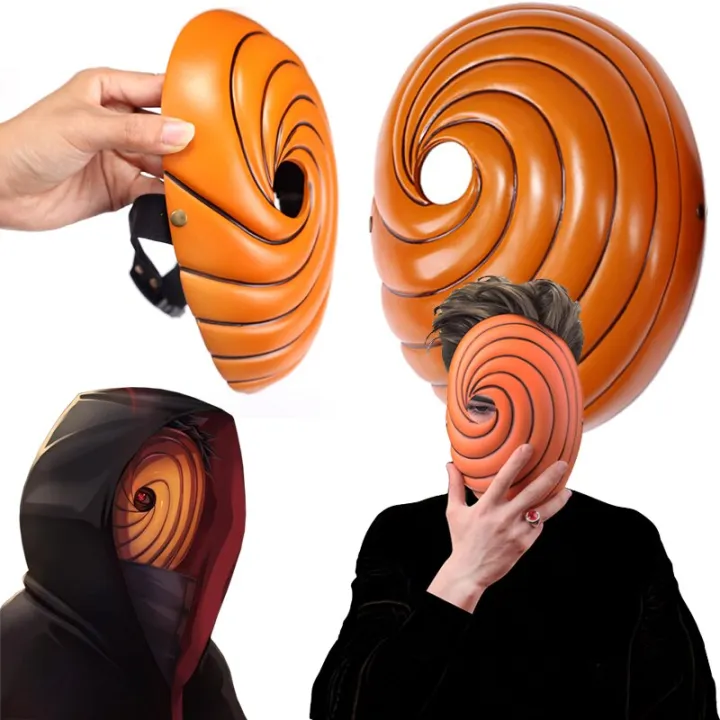 Anime Ninja Tobi Obito Akatsuki Madara Uchiha Cosplay Mask Anime ...