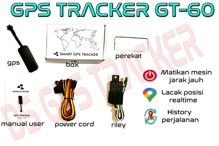 Gps Tracker GT-60 dapat Matikan mesin Kendaraan | Lazada Indonesia