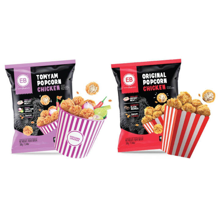 [Ah Lian Pasar] EB Popcorn Chicken 爆米鸡块 380g± | Lazada