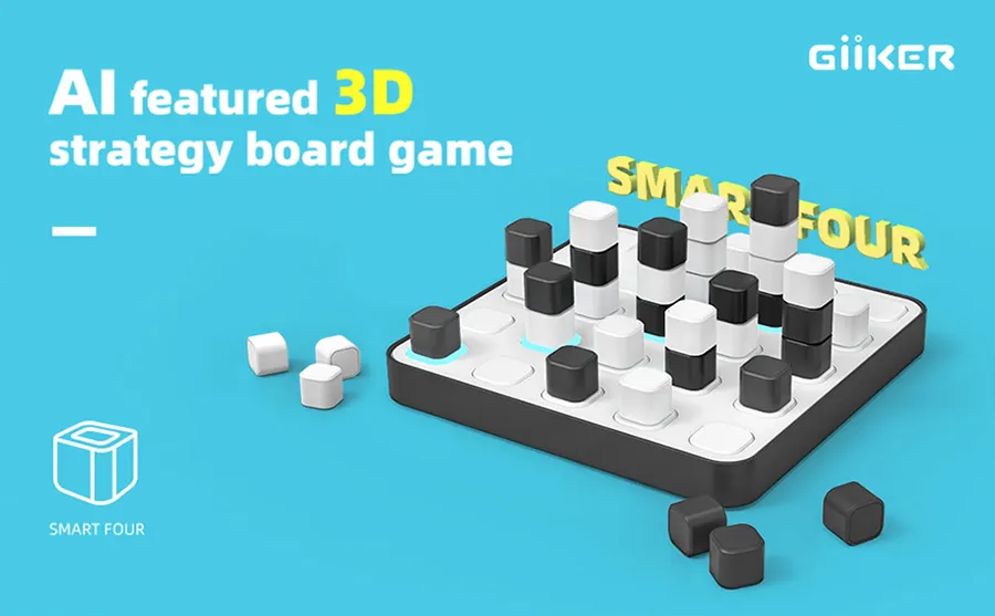 AI スマート4 GiiKER| AI SMART FOUR 知育玩具 対戦ゲーム 誕生日 男の子 女の子 ボードゲーム ファミリートイ