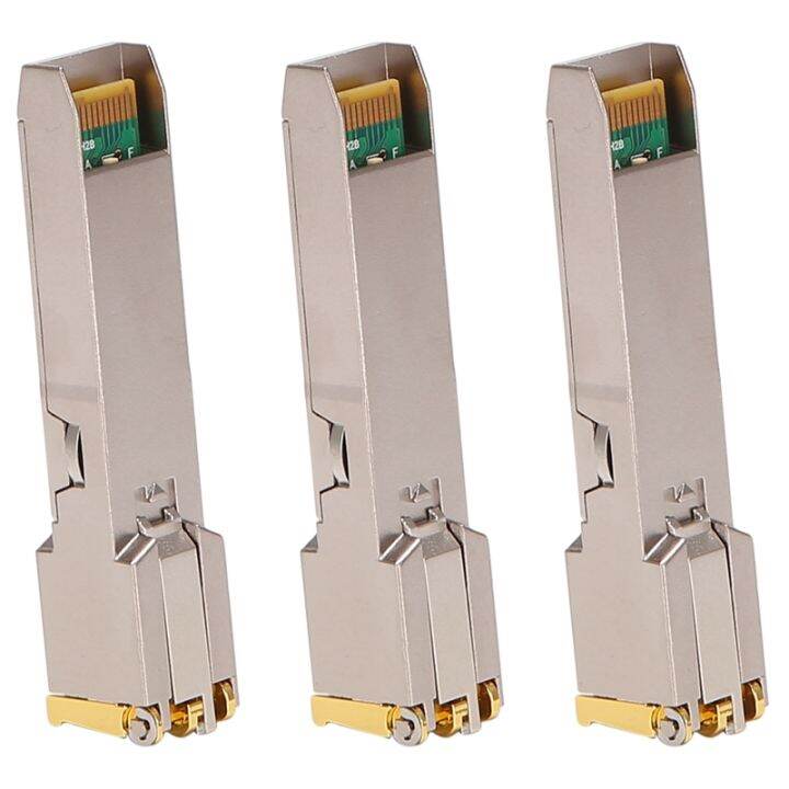 3X SFP Module RJ45 Switch Gbic 10/100/1000 Connector SFP Copper RJ45 ...