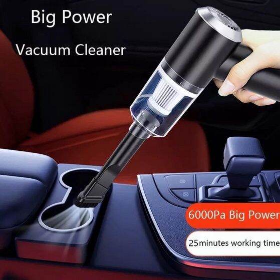 Vacuum Cleaner 2 IN 1 Portable 6000PA Alat Penyedot Debu Mobil Ruangan ...