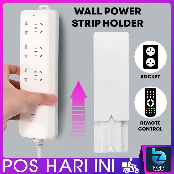 Wall Mount Strip Holder Removable Punch Free Seamless Powerful Self ...