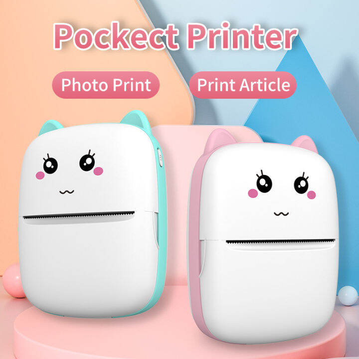Mini Thermal Printer Bluetooth Mobile Phone Photo Printer Pocket ...