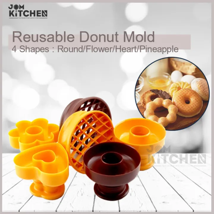 Jom Kitchen Loyang Donut Acuan Maker Cutter Fondant Cake Bread Desserts ...