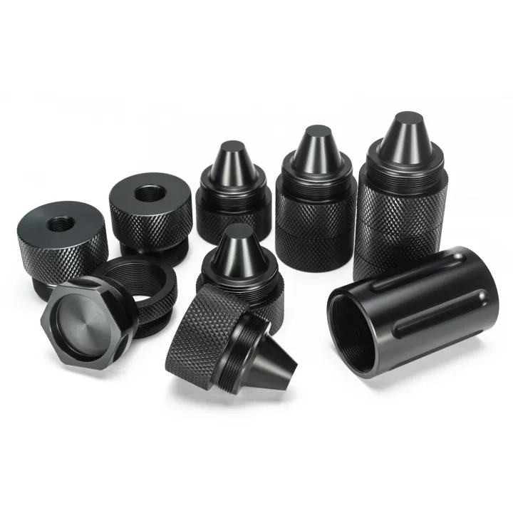 10''L 1.58''OD Aluminum Modular Solvent Trap 1.375x24 TPI 8pcs Baffle ...