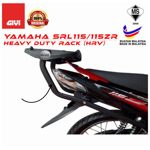 GIVI HEAVY DUTY RACK HRV YAMAHA SRL115ZR FI MONORACK J MOTORCYCLE RACK | Lazada