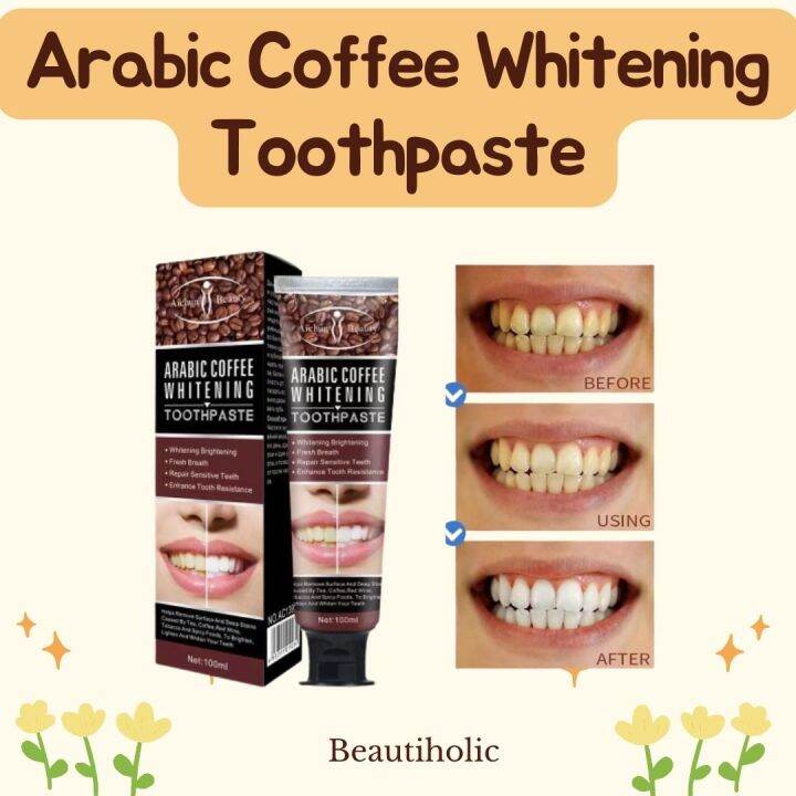 Aichun Beauty Arabic Coffee Whitening Toothpaste | Highly Recommend For ...