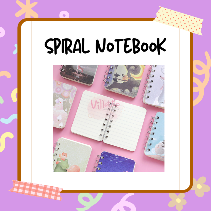 Mini Notebook Notepad Buku tulis kecil Notes Spiral Kawat A7 Lucu ...
