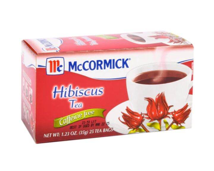 McCormick Hibiscus Tea Caffeine Free 25 tea bags | Lazada PH