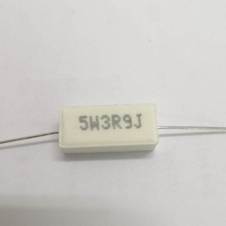 2 PCS 3.9R ±5% 5W, Axial Lead Through Hole Wirewound Cement Resistor (5W3R9J) | Lazada